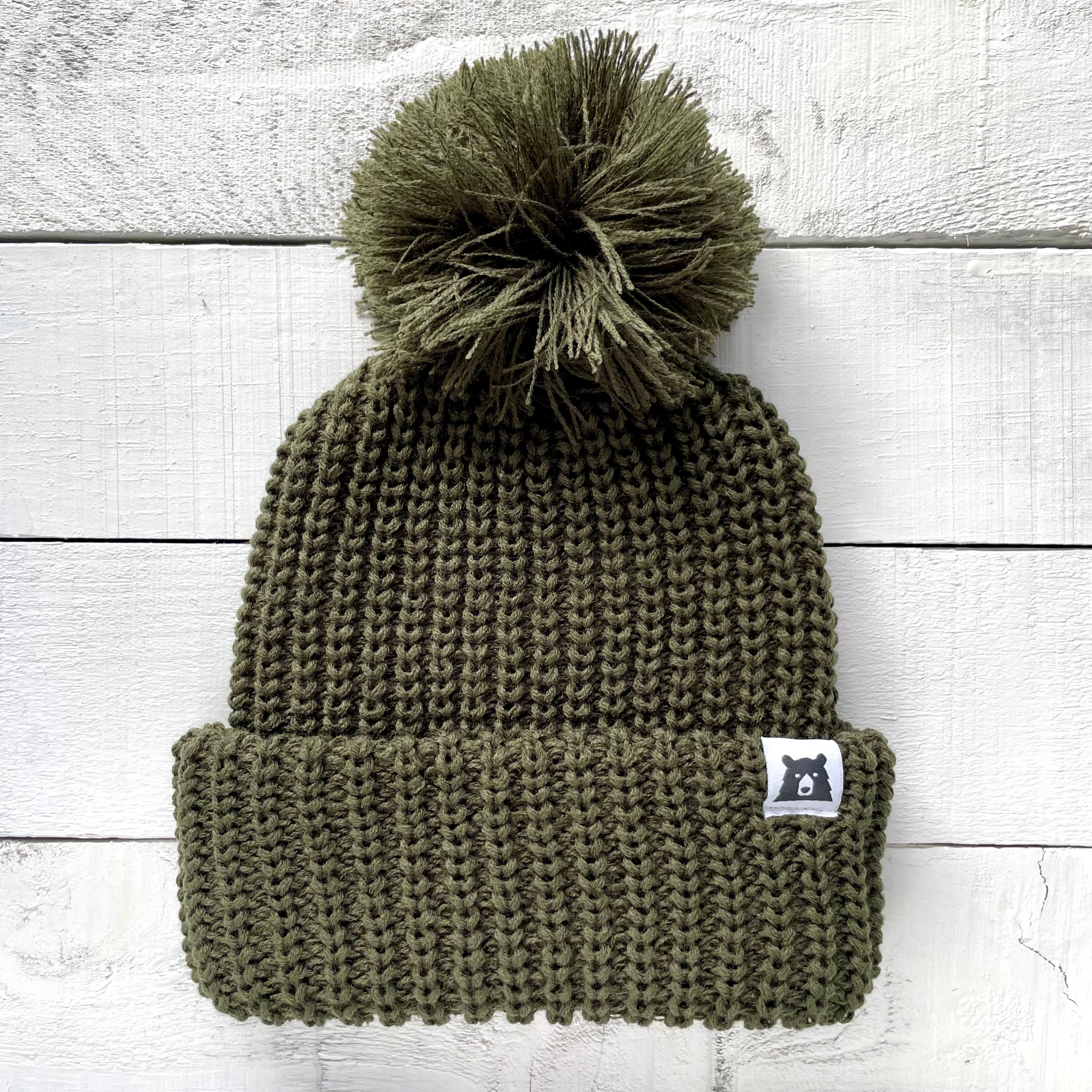 Oversized Chunky Knit Toque - Olive – North Standard