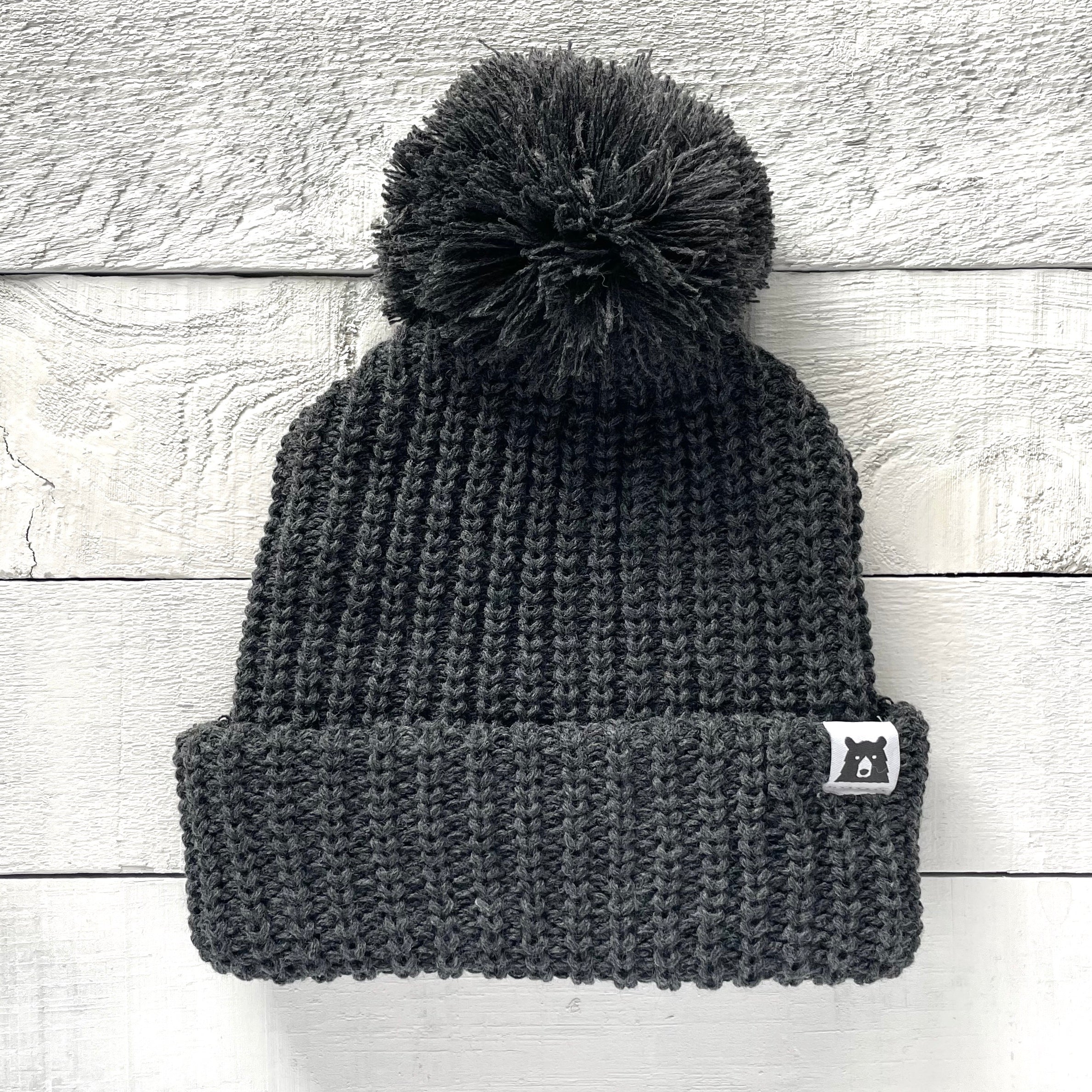 Oversized Chunky Knit Toque - Charcoal – North Standard
