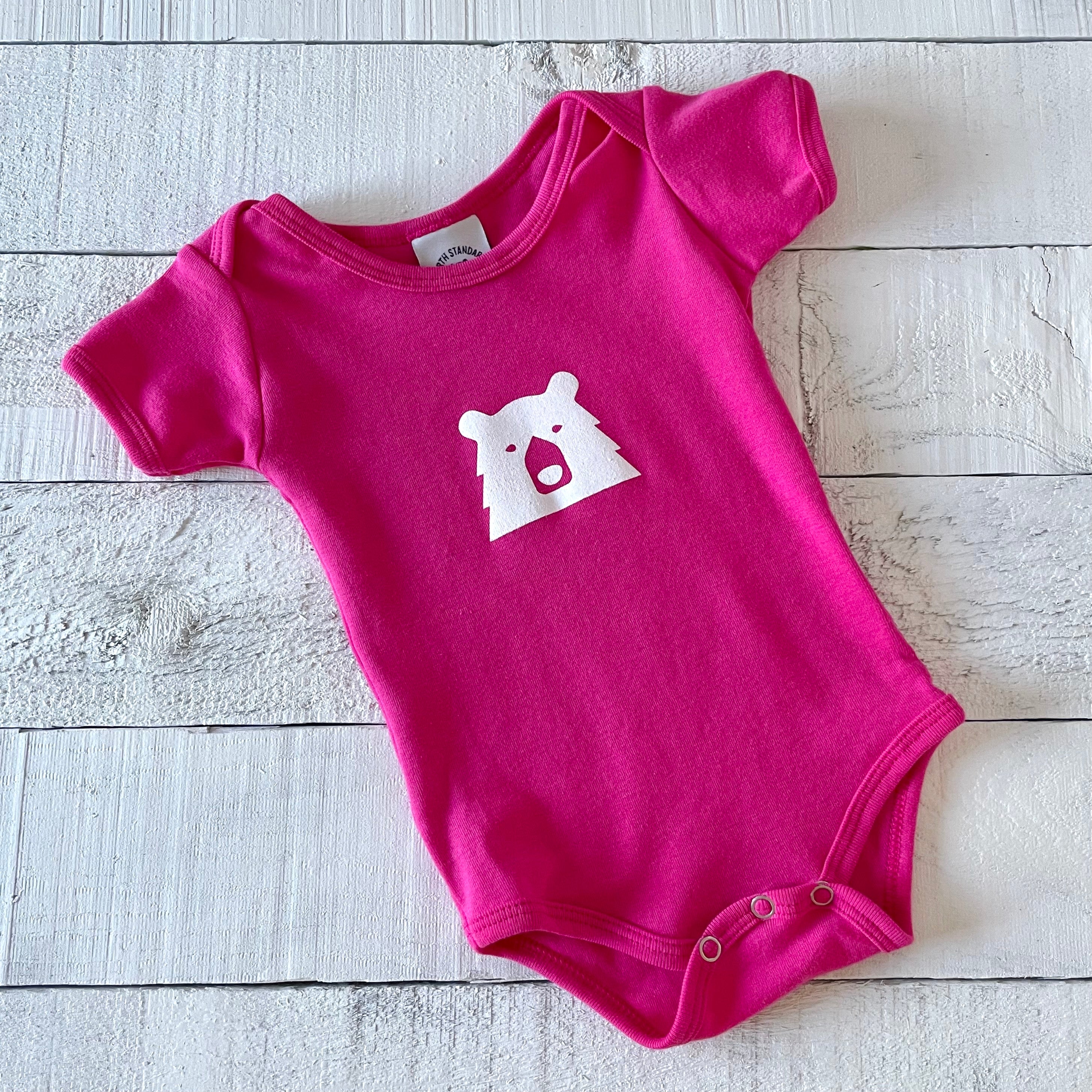 Baby Mascot Onesie - Fuchsia with White – North Standard